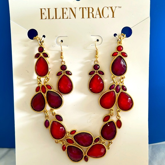 Ellen Tracy | Jewelry | New Ellen Tracy Necklace And Earrings Set ...